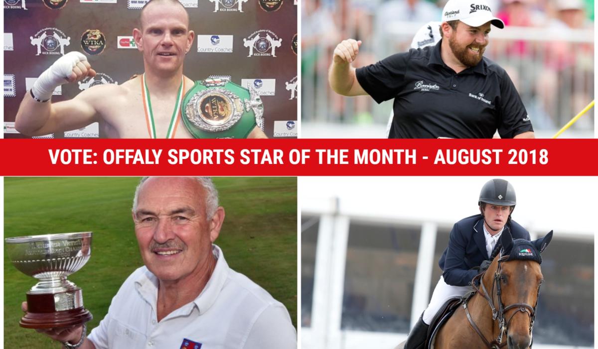 And the winner of the Offaly Sports Star of Month award for August 2018 ...