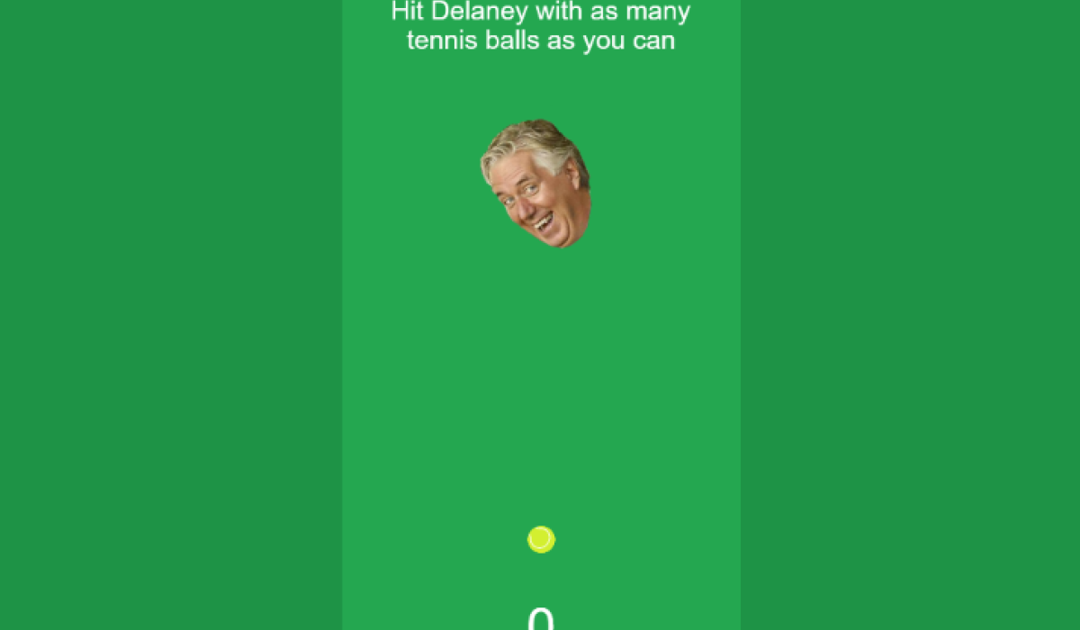 Here's where you can play the viral John Delaney tennis ball game ...