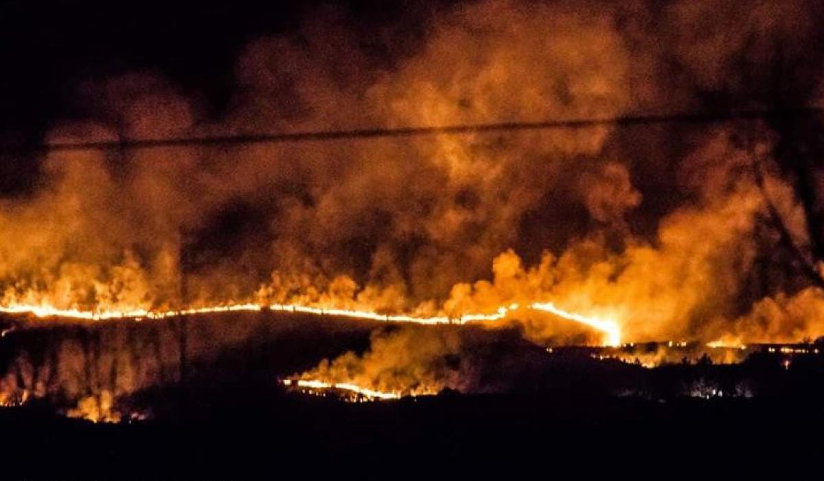 PICTURES: Dramatic images of fire sweeping over Slieve Bloom mountains ...