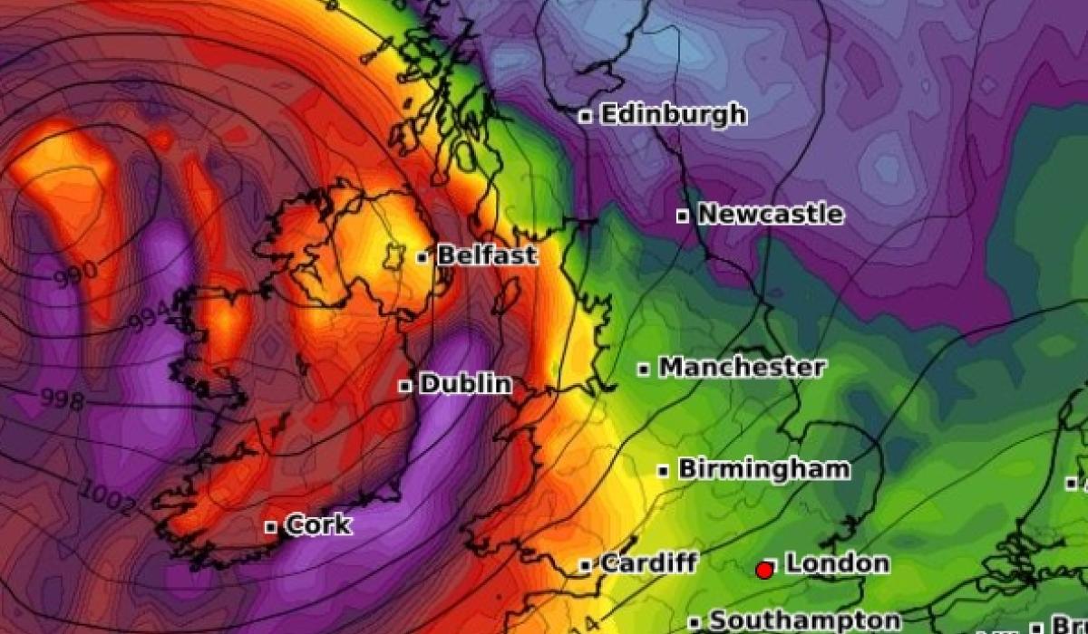 WEATHER WARNING: Met Eireann issues Status Yellow Wind and Rain Warning ...