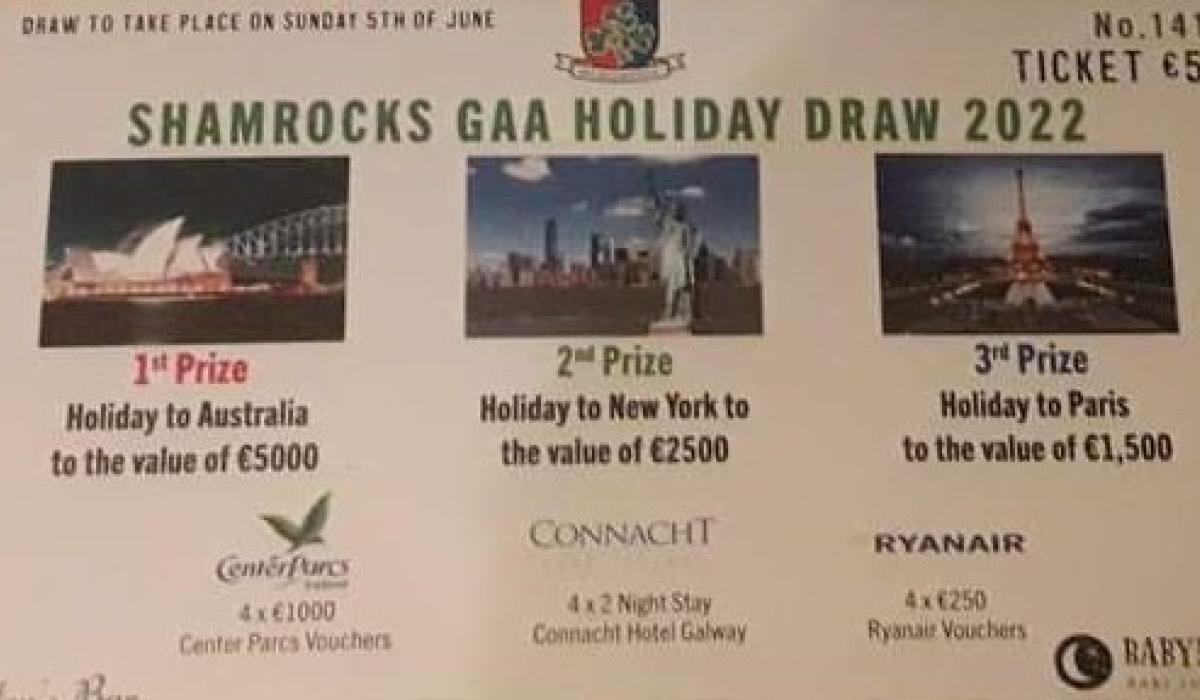 Fifteen holidays to be won in gala Shamrocks GAA draw - Offaly Live