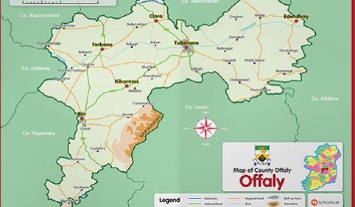 Draft zoned land map of Offaly for Residential Zoned Land Tax is ...