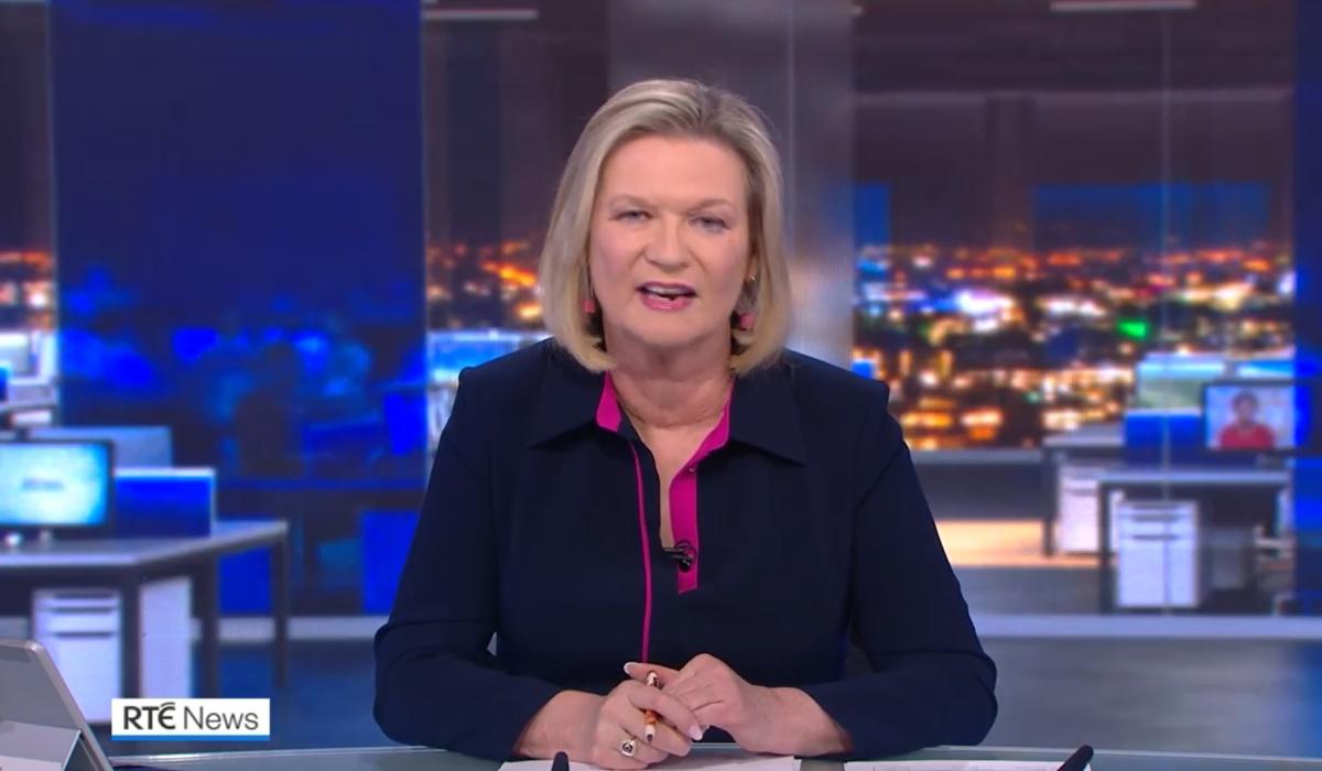 WATCH: RTÉ newsreader announces her retirement live on air - Offaly Live