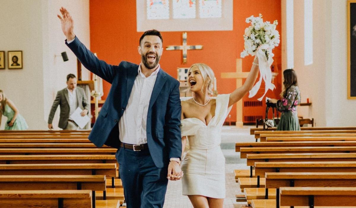 Ireland rugby star and his new bride reveal details of intimate wedding ...