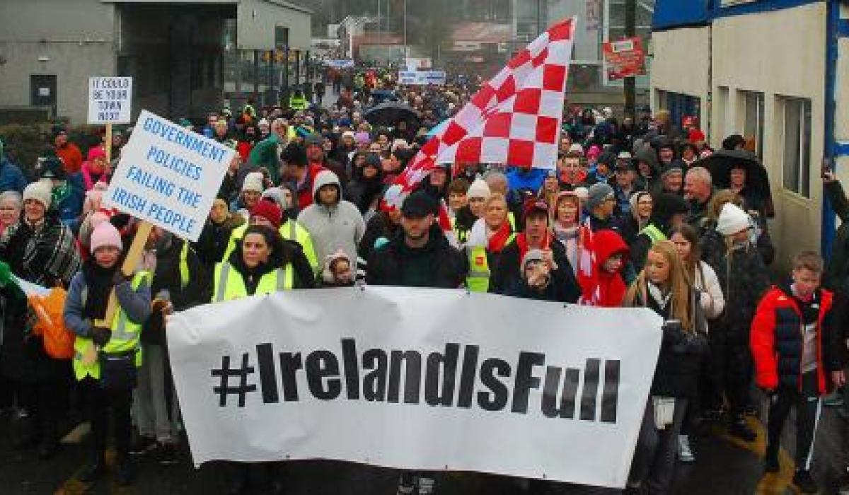 IN PICTURES: Locals take to the streets in Roscrea to protest ...