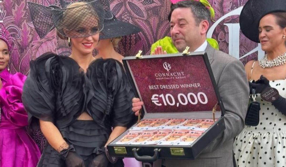 Stylish Offaly woman wins Best Dressed Lady and massive cash prize on Ladies Day at Galway Races ...