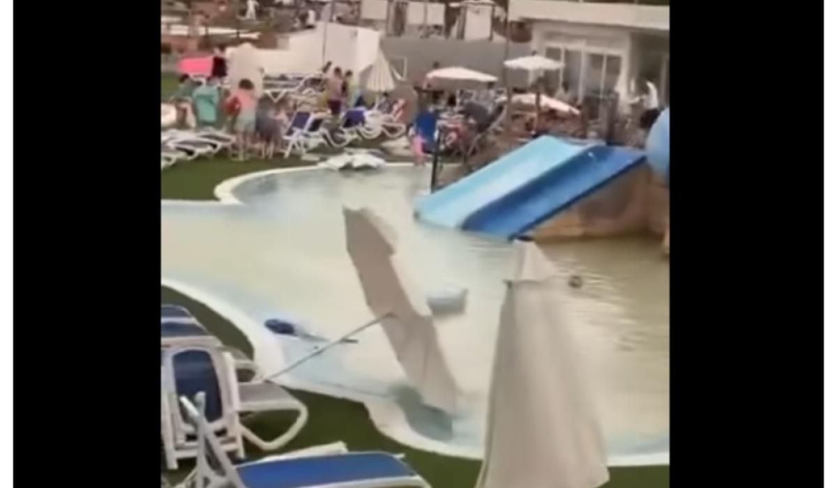 WATCH: Irish tourists warned as red alert storms hit popular ...