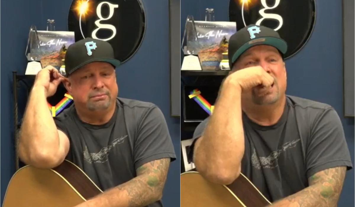Garth Brooks cries recalling eerie gift and phonecall he received at ...