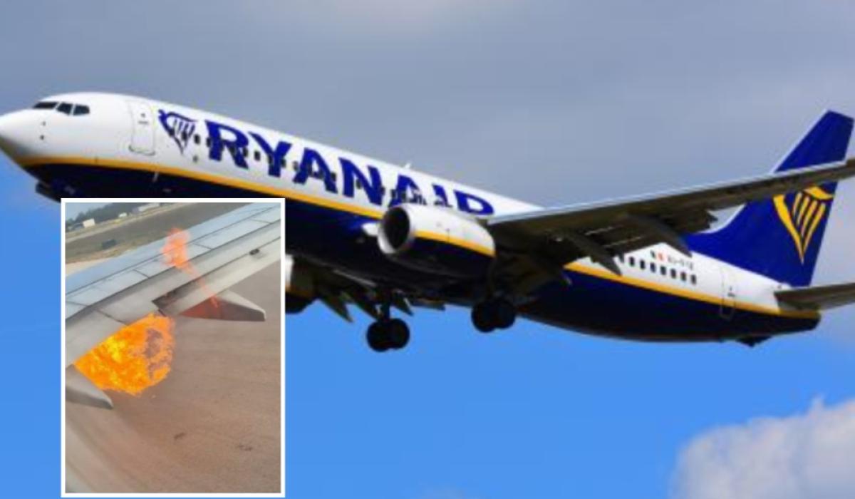 Ryanair flight abandoned after plane catches fire with almost 200 ...