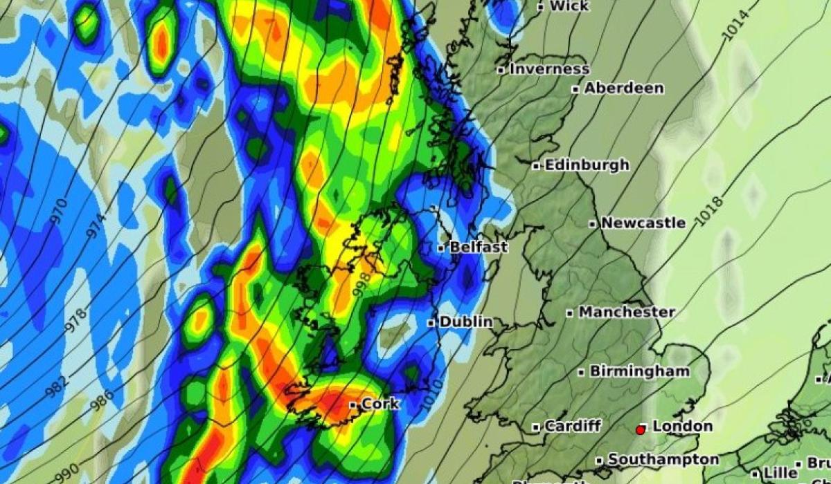 Wet and windy weather to hit Ireland as Met Eireann Weather Warnings ...