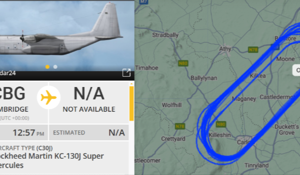 US military Hercules plane spotted doing laps over the Midlands ...