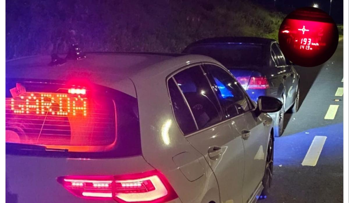 Shocking! Gardaí intercept driver travelling almost double the speed ...