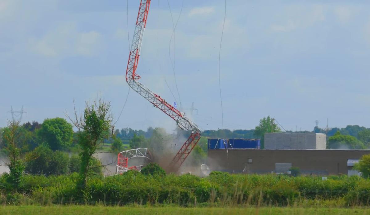 WATCH: Dramatic moments as iconic landmark in Offaly is brought ...