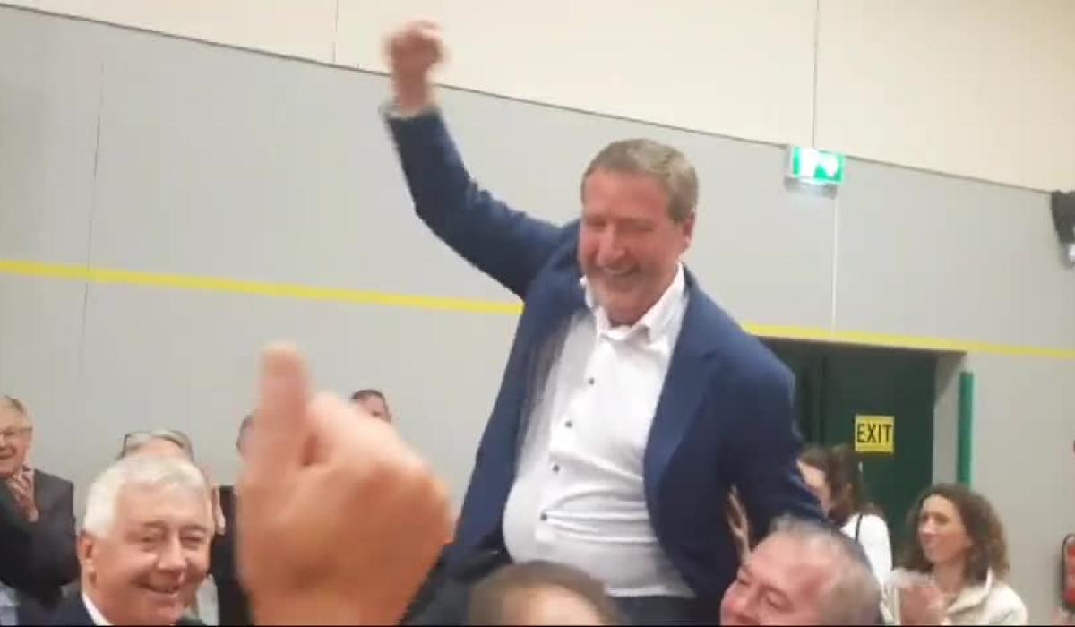 Tony McCormack hoisted high in count centre as election celebrations ...
