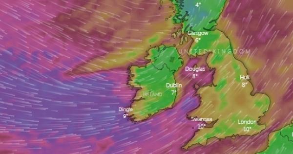 WATCH LIVE: Track Storm Bella as it heads towards Ireland bringing ...