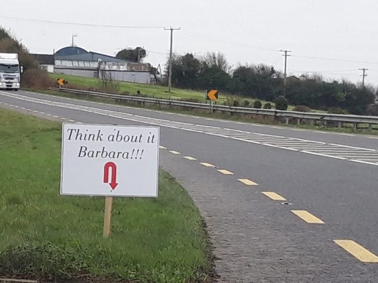 Most random road sign ever spotted outside Offaly town - Offaly Express