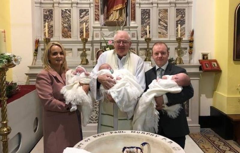 Offaly parish welcomes first triplets since 1951 - Offaly Live