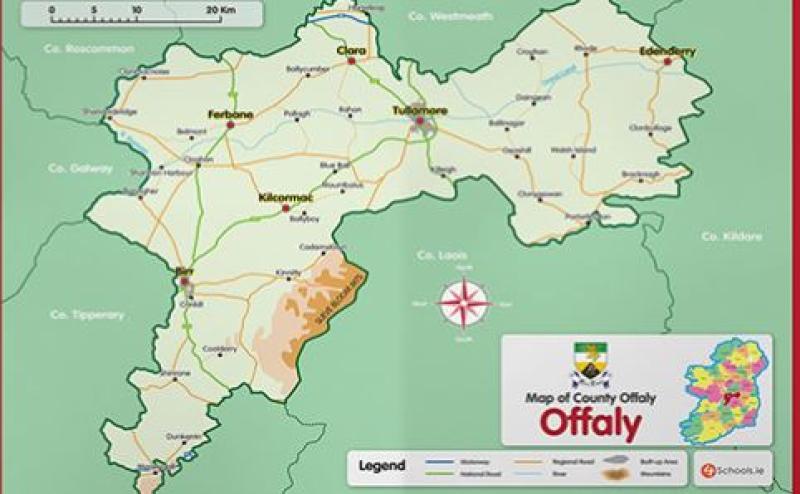 Draft zoned land map of Offaly for Residential Zoned Land Tax is ...