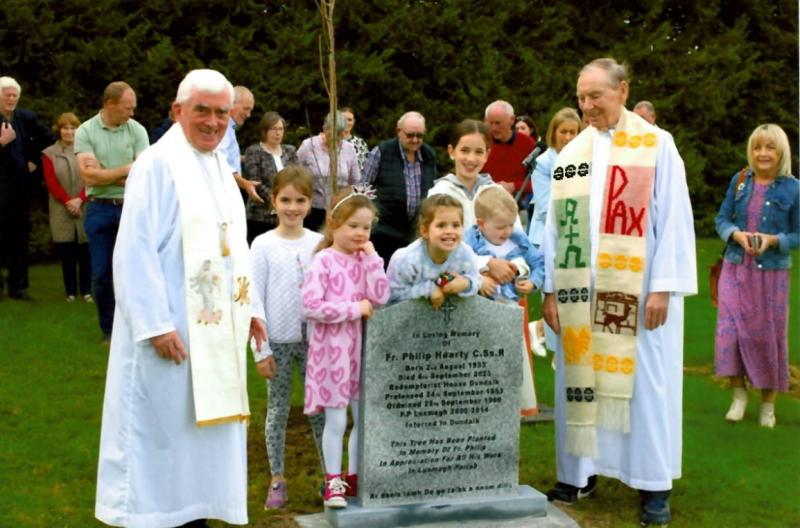 Tree planted and stone erected to remember former parish priest in ...