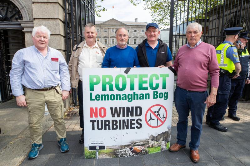 Anti wind farm group from Offaly joined in Dail protest - Offaly Live