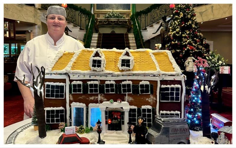 Wow! Offaly chef creates amazing Home Alone house out of gingerbread ...