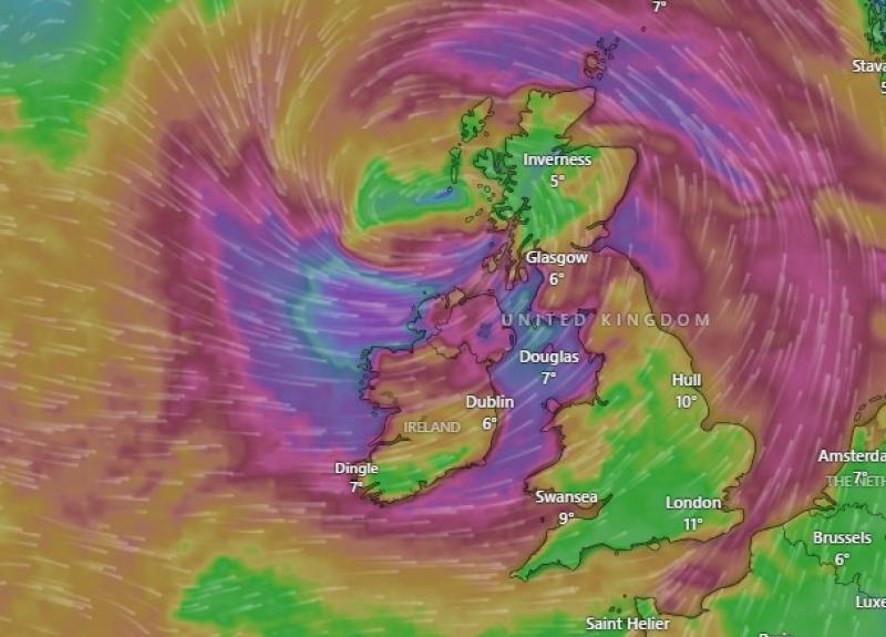STORM EOWYN: Strongest ever wind gust recorded in Ireland as Storm ...