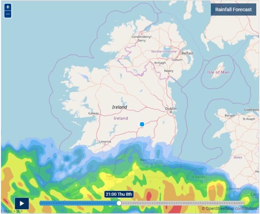 Met Éireann reveals horror weather forecast rain charts as a warning is ...
