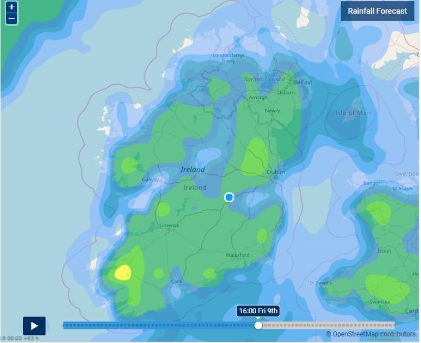 Met Éireann reveals horror weather forecast rain charts as a warning is ...