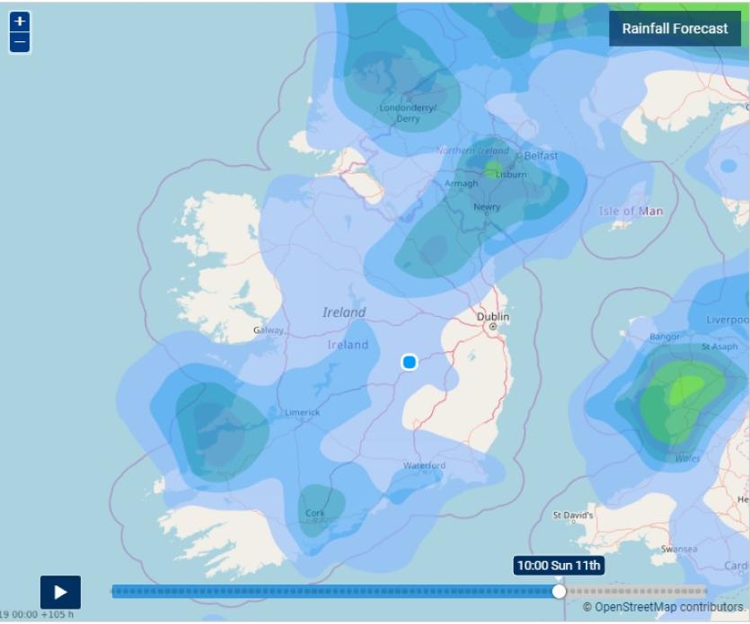 Met Éireann reveals horror weather forecast rain charts as a warning is ...
