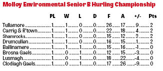 Offaly Hurling Championship tables - Offaly Live